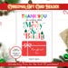 EDITABLE Printable Christmas Gift Card Holder, Teacher Christmas Card ...