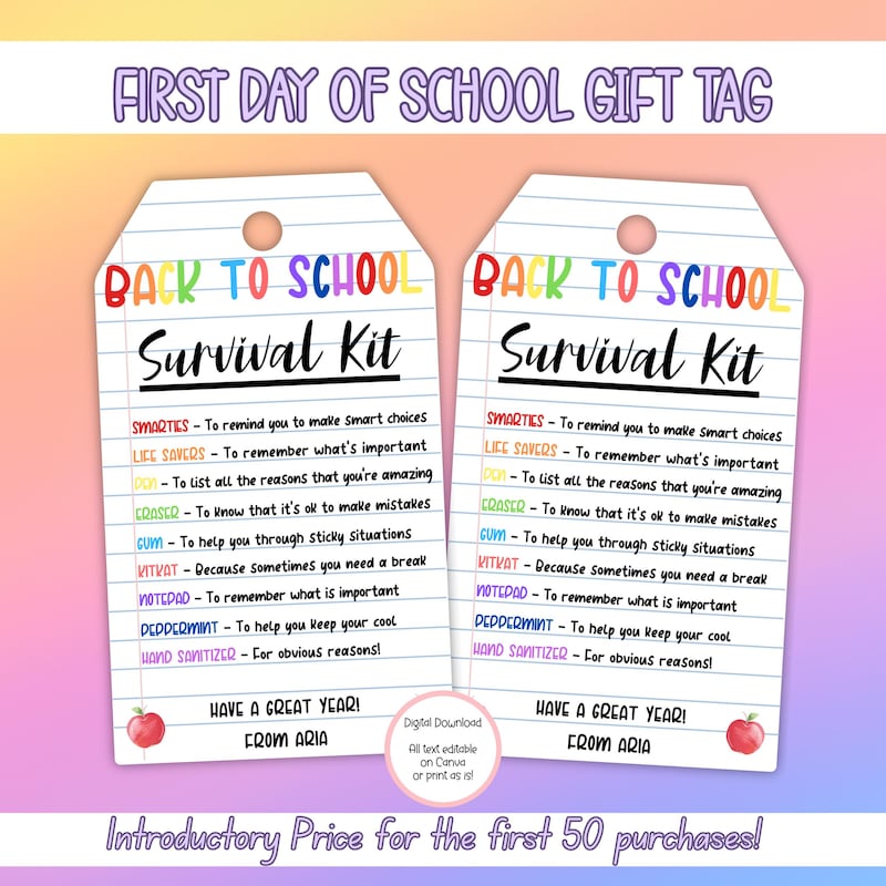 High School Survival Kit - Etsy