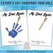 Father's Day Printable, My Dad Rocks Handprint Art, Fathers Day Gift ...