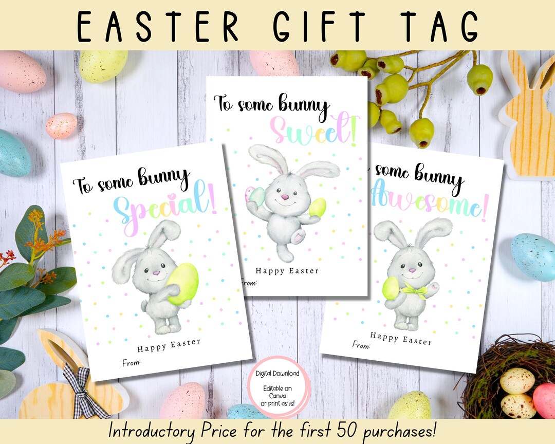 Colorful Easter Kids Card, Kids Easter Cards, Easter Gift Tags, Easter ...