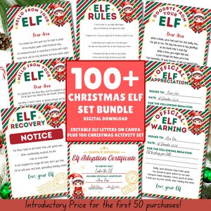 EDITABLE Elf Letters, Elf Welcome Letter, Elf Goodbye Letter, Elf Rules ...