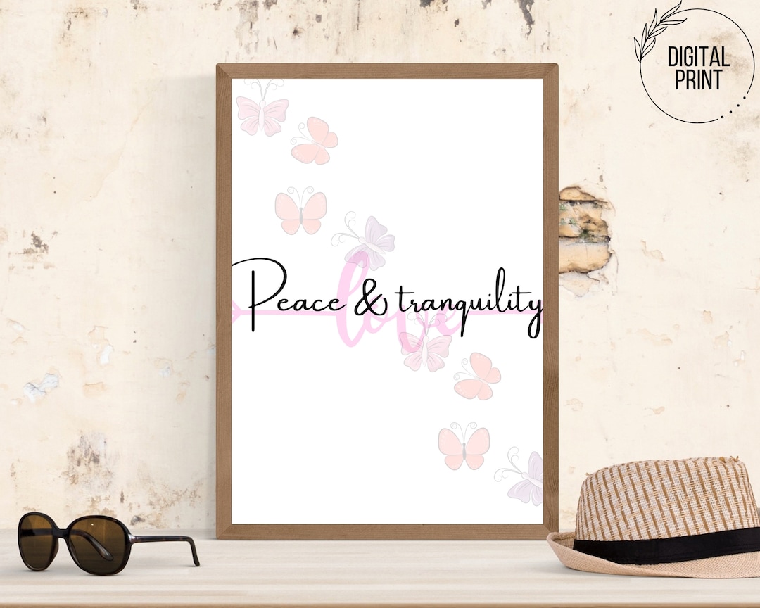 Peace and Tranquility Butterflies : Vibrant Digital Wall Art for Your ...