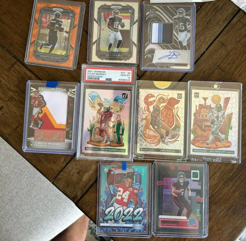 NFL FOOTBALL Hot Packs - 10 Cards - 3 Rookies - 1 GUARANTEED Autos ...