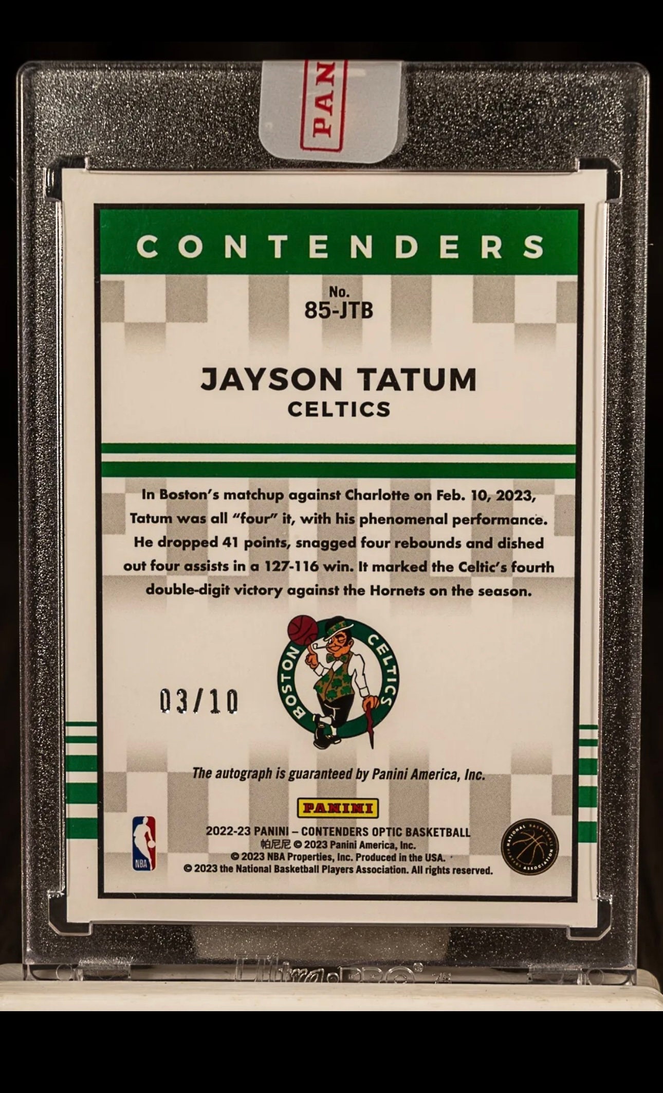 Jayson Tatum Contenders Optic Gold Auto /10 CHASER Pack- Guaranteed 1 ...
