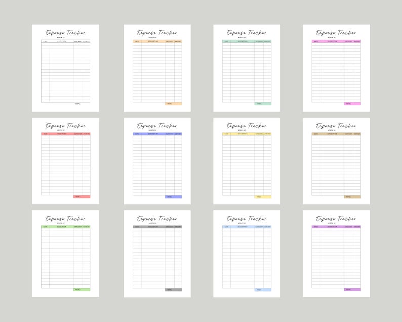 Printable Expense Tracker Log, Spending Tracker,budget Tracker,finance ...