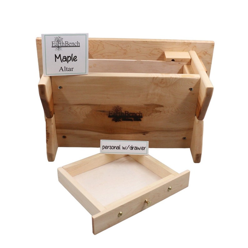 MAPLE ALTARS. Small Personal Altar Tables Solid Maple Hardwood 3 Styles ...