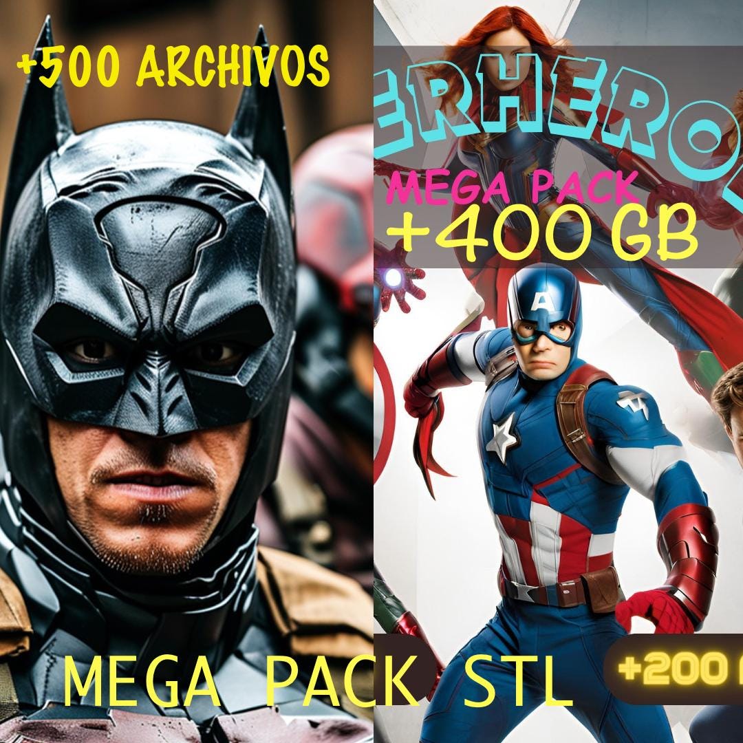 Mega STL File MARVEL COSPLAY Compilation - Etsy