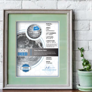 Moon 10 Acre Deed - Etsy