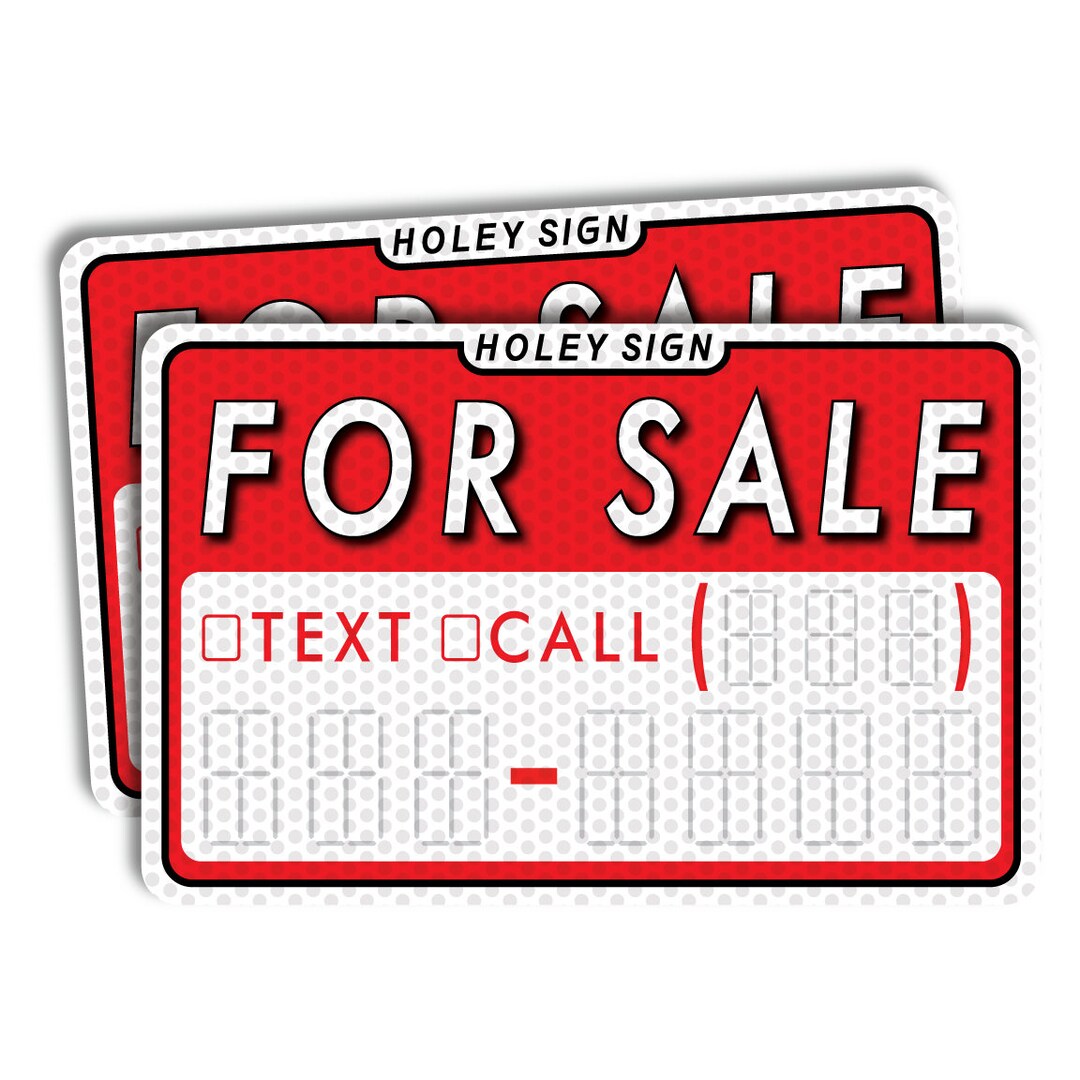 See Through for Sale Signs and Decals for Vehicle Windows (2 Pac) - Etsy