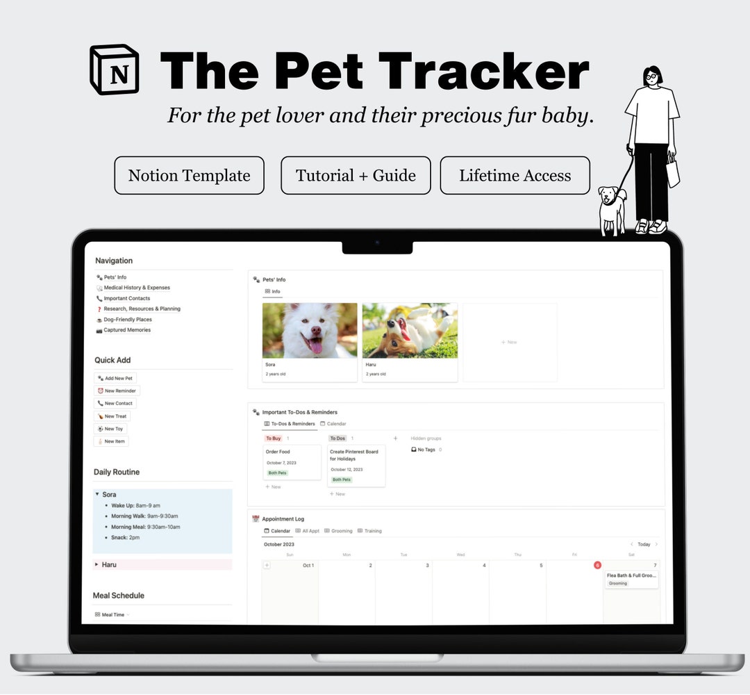 The Pet Tracker Notion Template Notion Pet Tracker Notion - Etsy