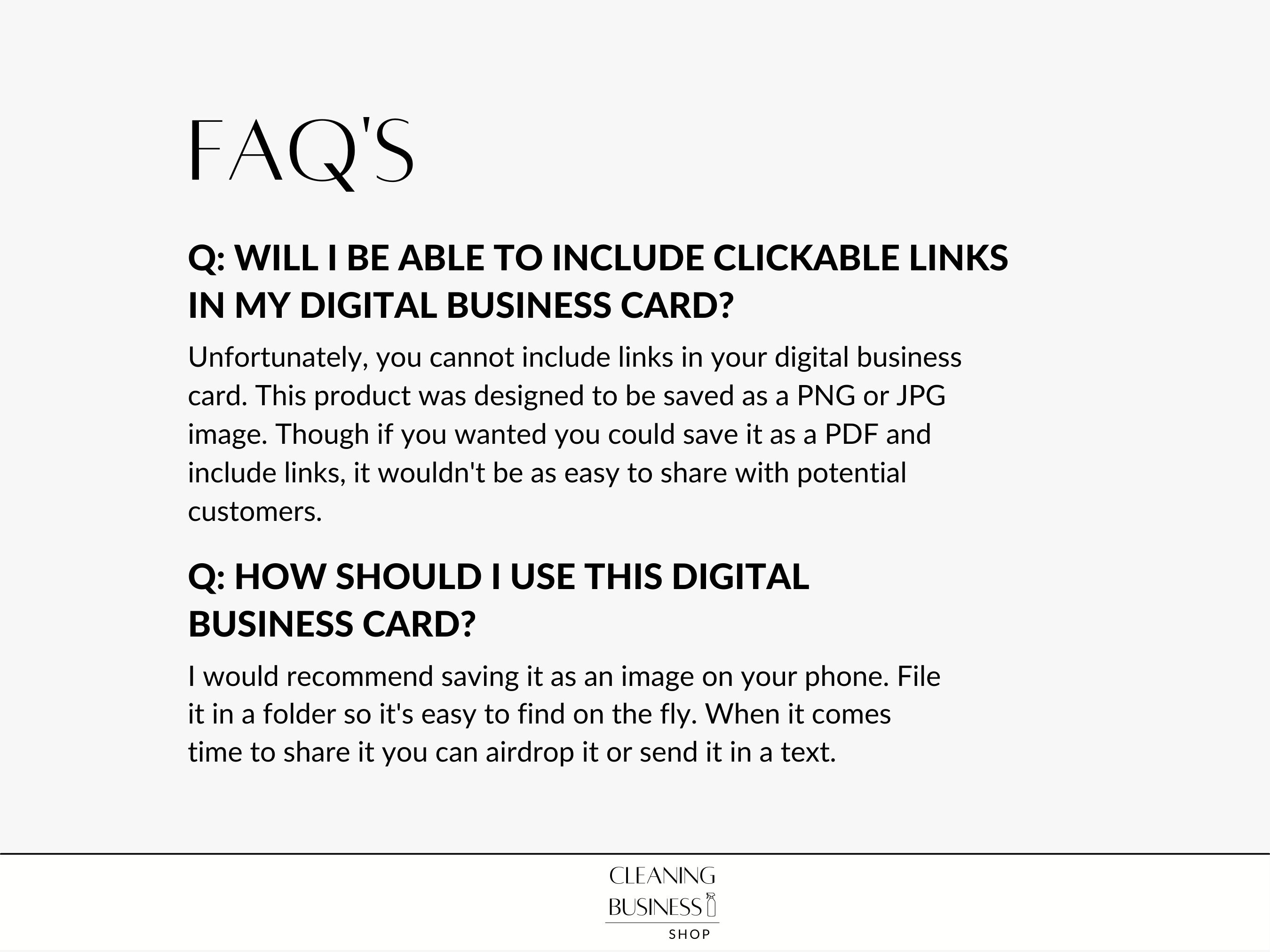 Digital and Printable Business Card Template - Etsy
