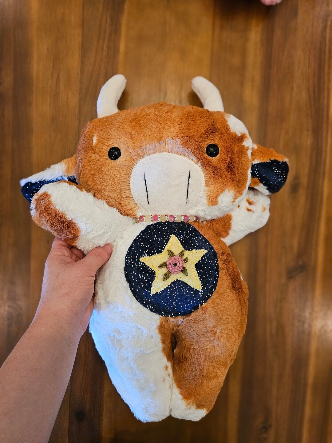 Estelle the Star Cow LIGHTLY Weighted Plushie Stuffed Animal - Etsy