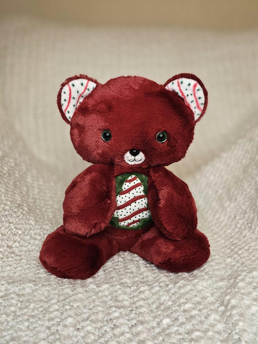 Debbie the Christmas Tree Cake Bear Plushie Stuffed Animal - Etsy
