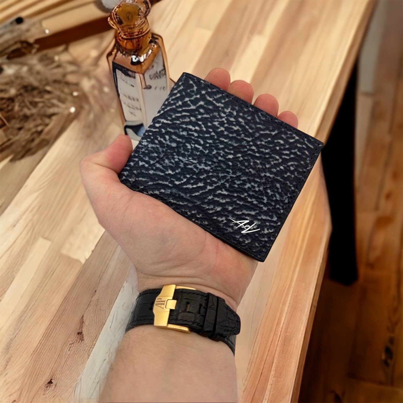 Shark Leather Wallet, Luxury Leather Walet, Shark Skin Wallet, Gift for ...
