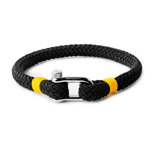 Nautical Rope Bracelet Men: Marine Style Sterling Silver Clasp - Etsy