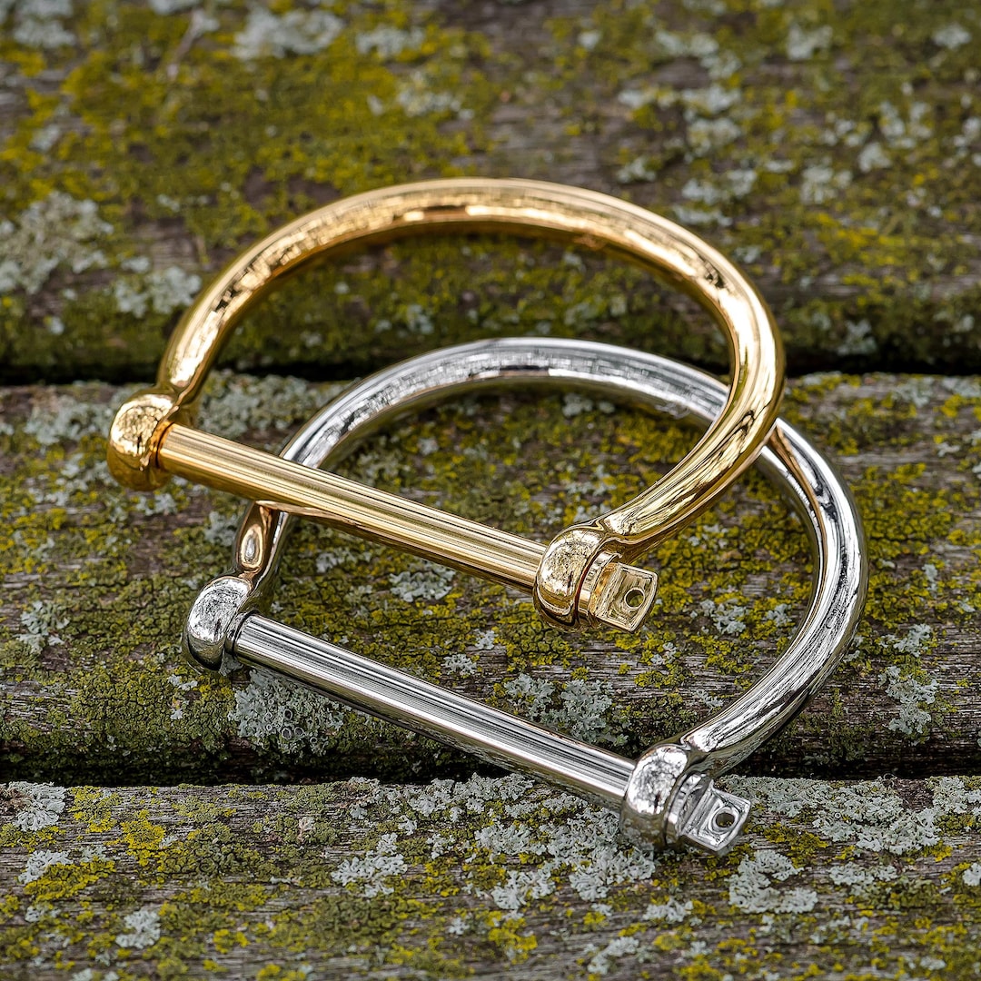 Shackle Cuff Bracelet: Stainless Steel Screw Bangle for Men - Etsy