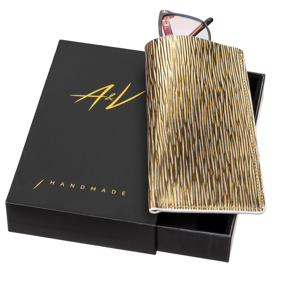 Luxury Leather Glasses Case: Handmade Eyeglass & Sunglasses Protector ...