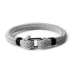 Nautical Rope Bracelet Men: Marine Style Sterling Silver Clasp - Etsy