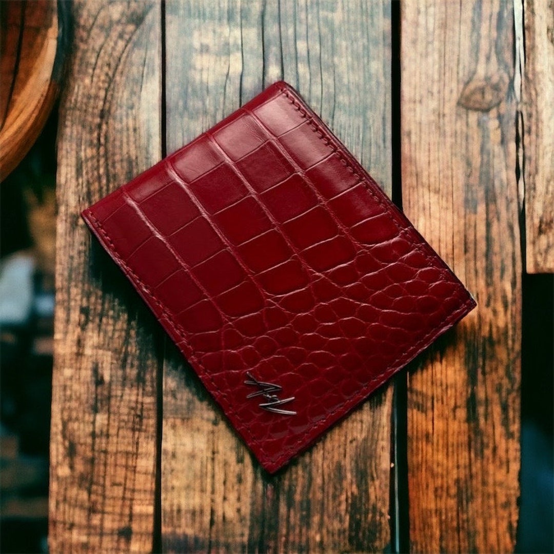 Gator Leather Wallet, Designer Wallet, Authentic Wallet, Luxury Leather ...