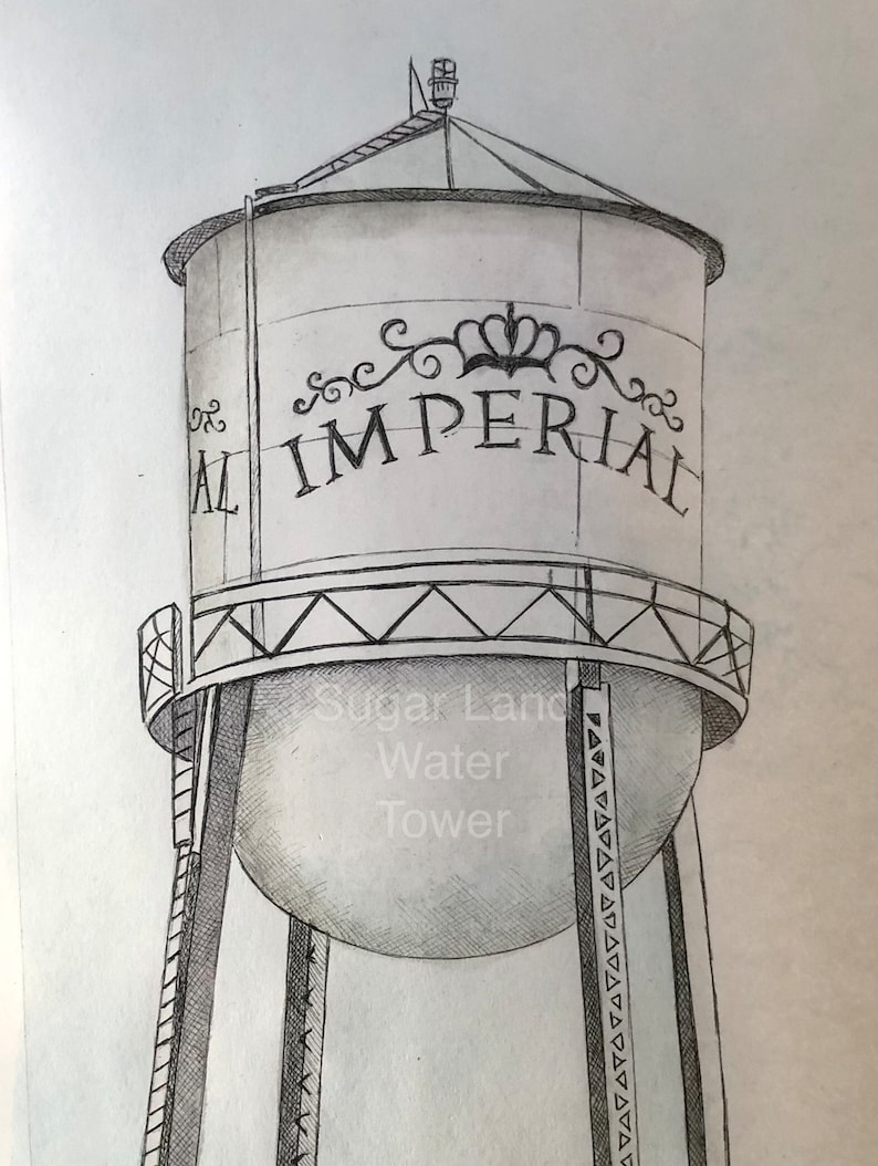 Imperial Sugar Water Tower • Sugar Land Texas - Etsy