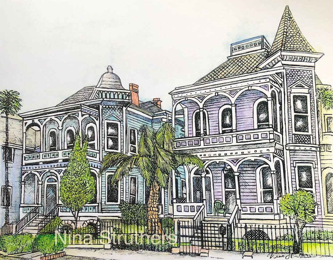 The Alfred Muller Houses, Galveston Texas - Etsy