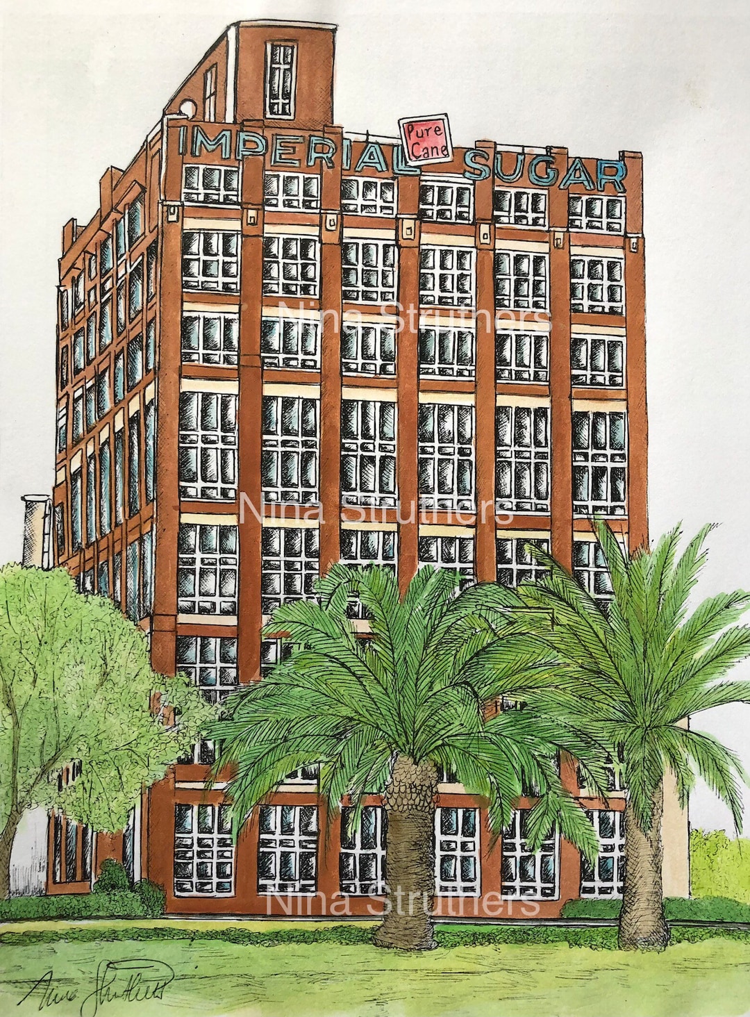 The Char House - Imperial Sugar Mill - Sugar Land Texas - Etsy