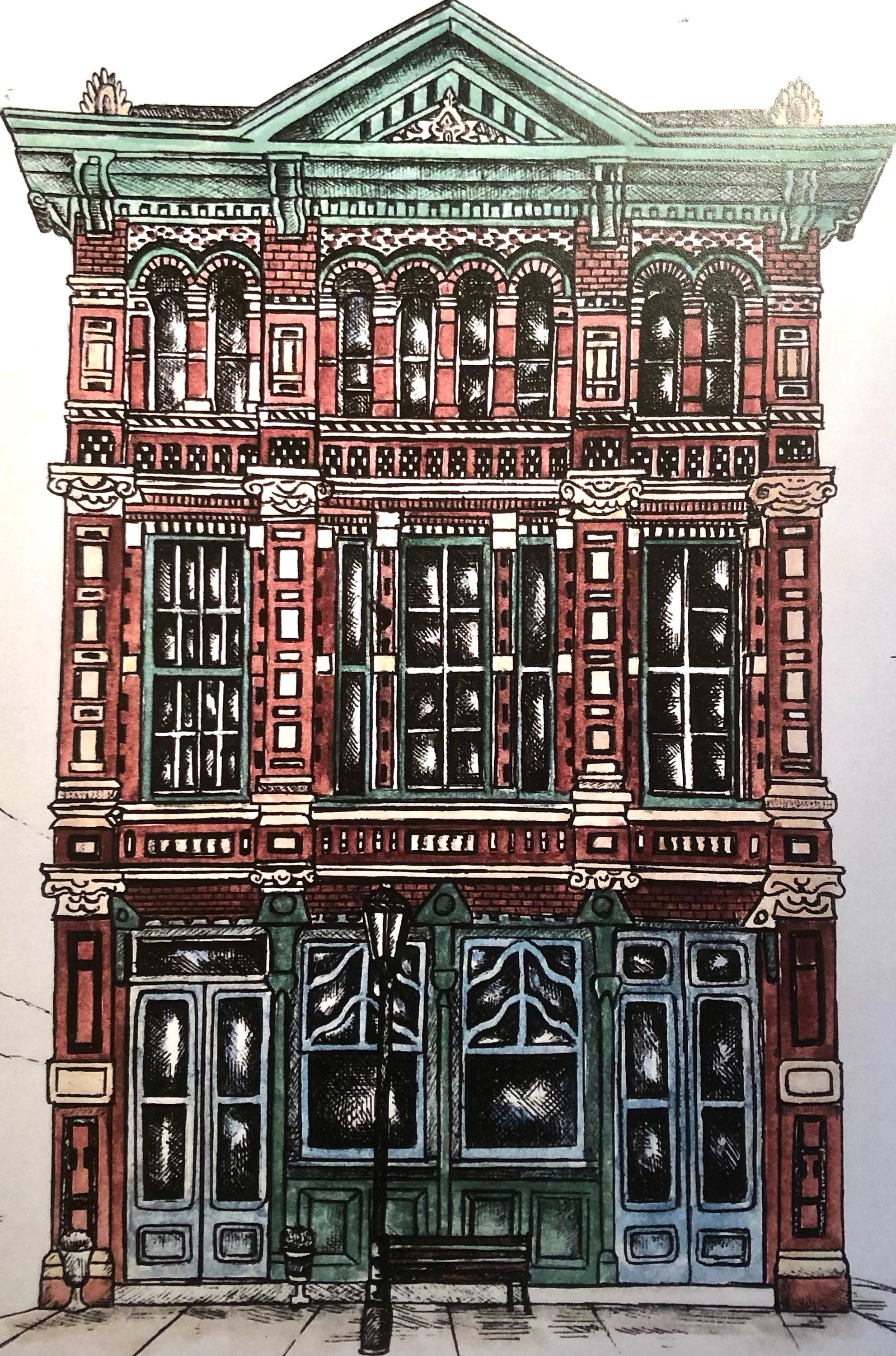 Trueheart Adriance Building, Galveston Texas - Etsy