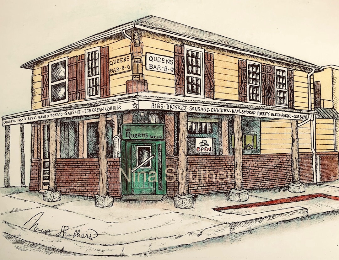 Queen's BBQ Galveston Texas - Etsy