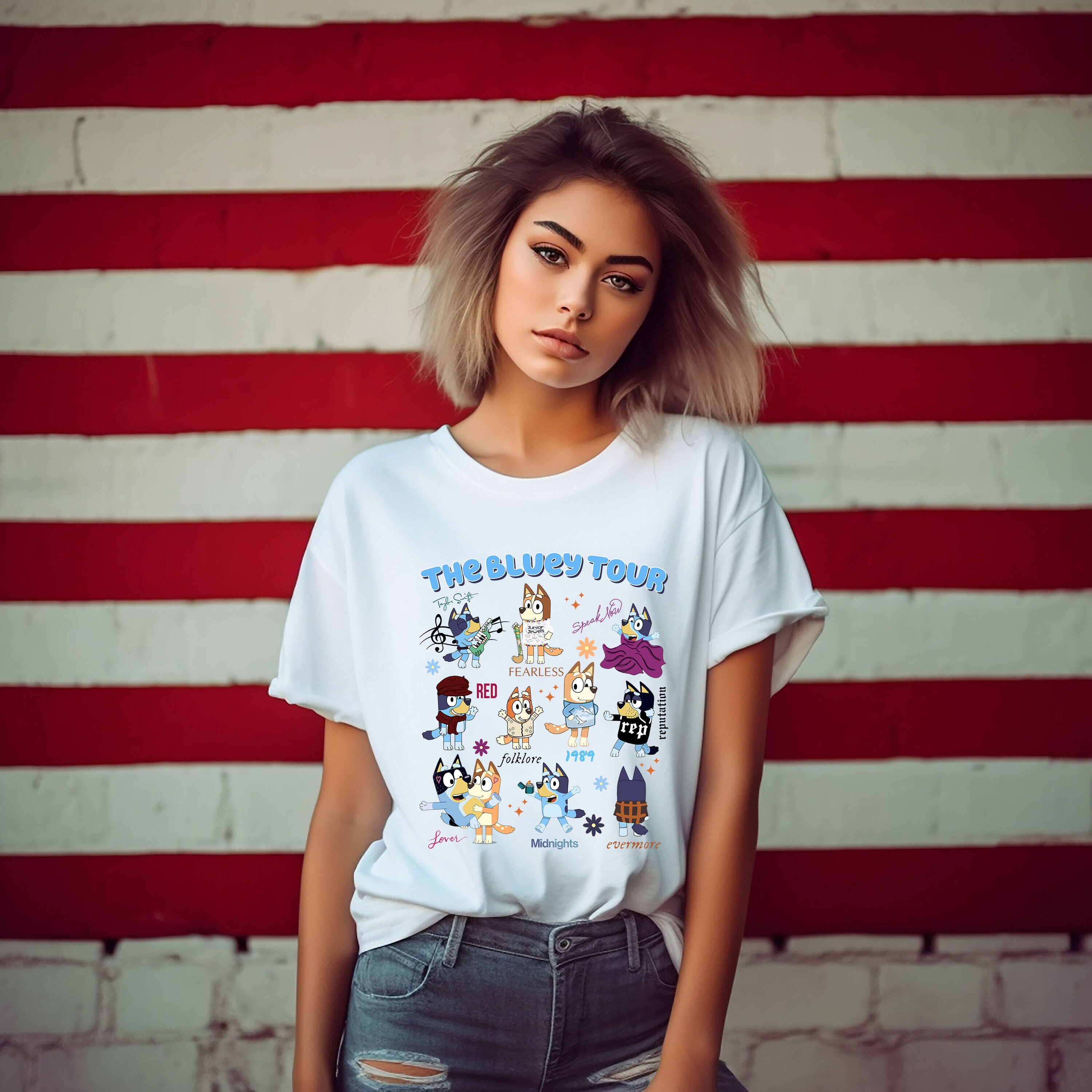 Blu-ey Eras Tour Png, Blu-ey Family Png, in My Blu-ey Era Png, Blu-ey ...