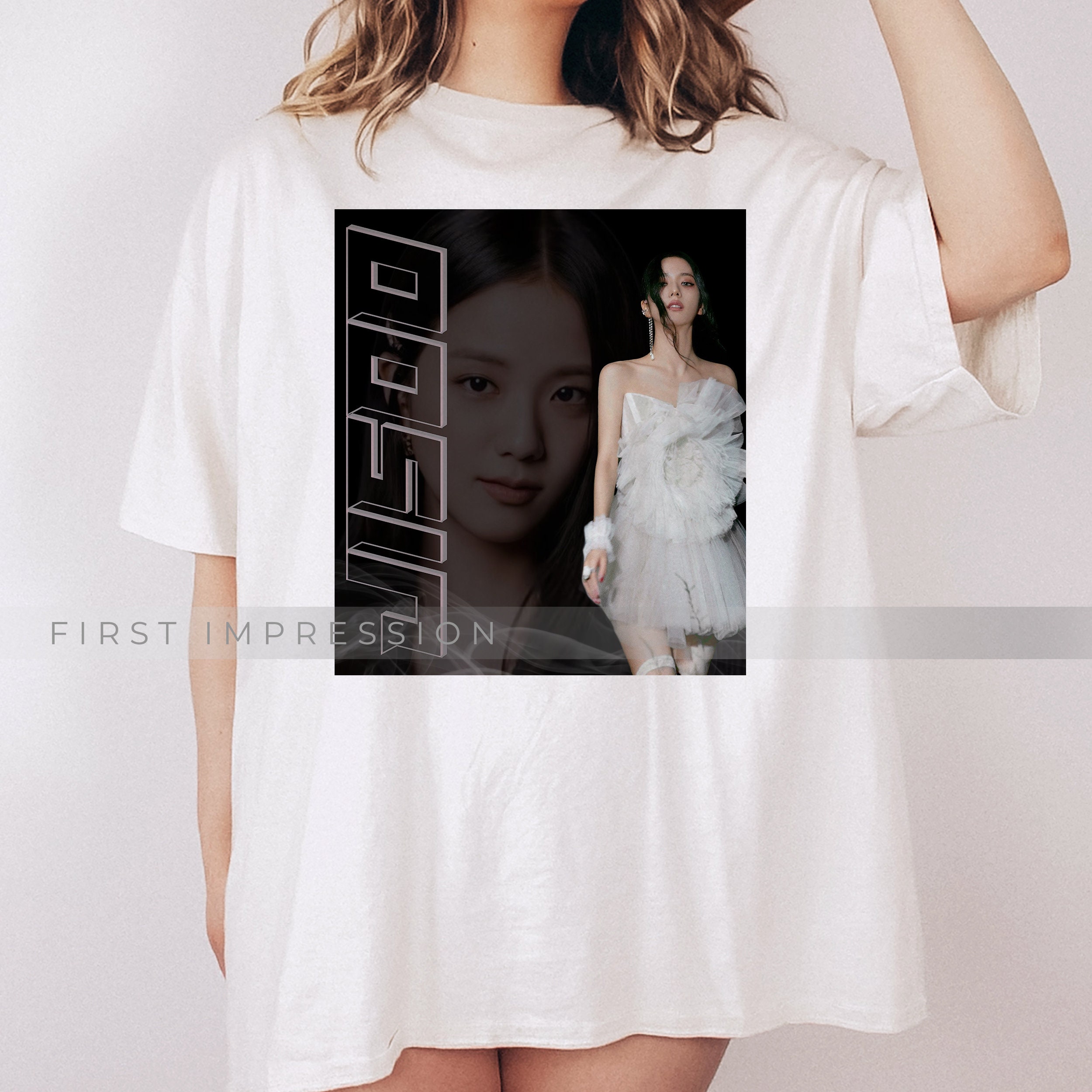 Camiseta Jisoo Blackpink Banda Kpop Famosa Merch Para Hombre Mujer