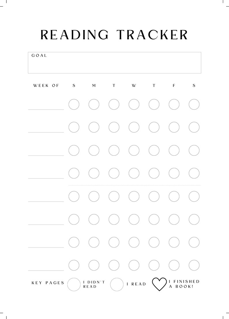 Book Journal and Tracker Pages Printable PDF Download | Reading | Book ...