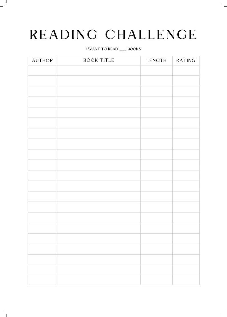 Book Journal and Tracker Pages Printable PDF Download | Reading | Book ...