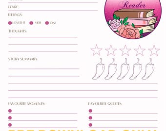 Book Review Printable Pdf Download | Book Journal | Books | Notebook ...