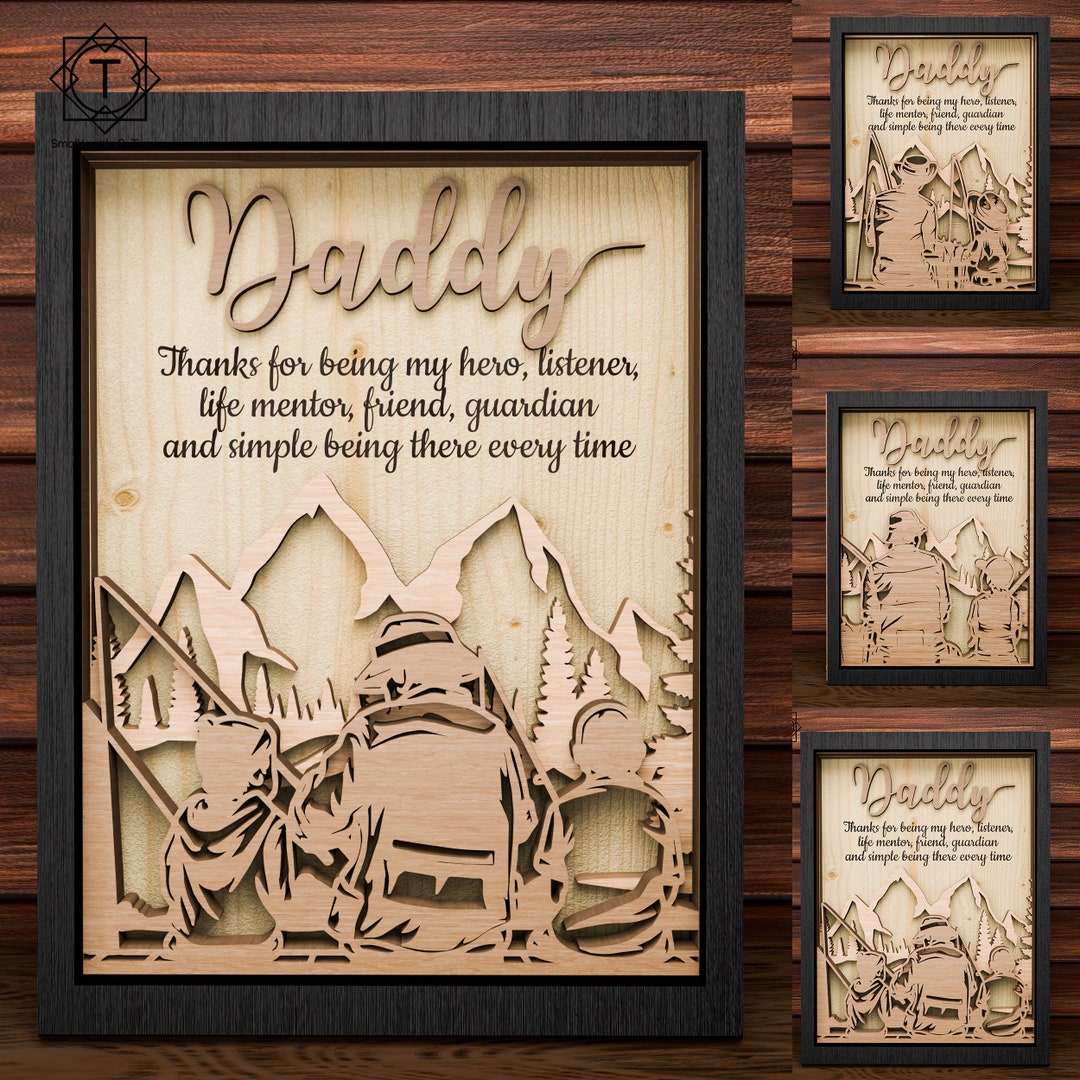 Dad and Son Fishing Sign Svg, Dad Fishing Sign Lasercut File, Fishing ...