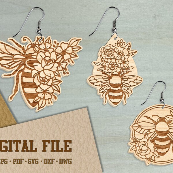 Bee Earrings - Etsy