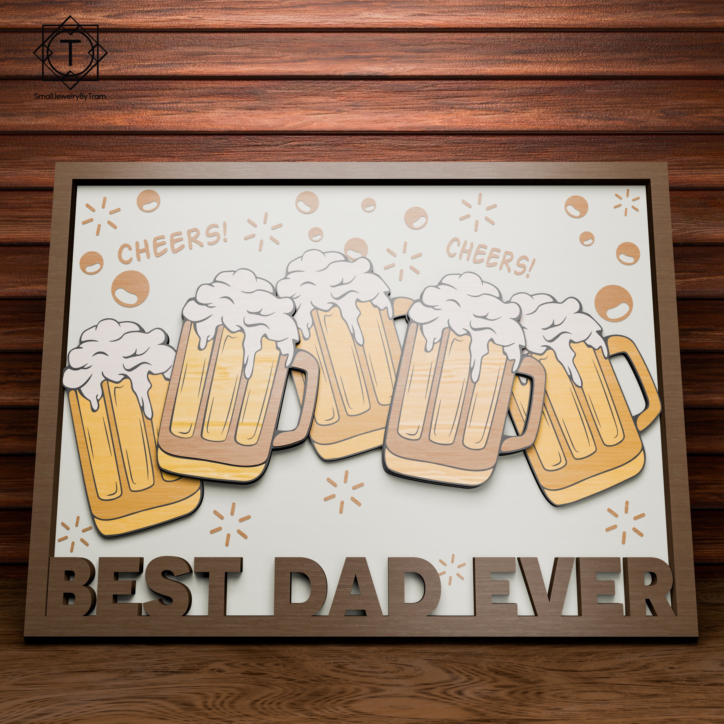 Best Dad Ever Beer Sign Svg, Beer Dad Sign Laser Cut, Beer Dad Svg ...