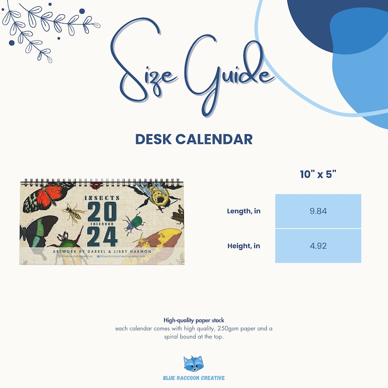 Academic Year Insect Desk Calendar July-june 2024/2025 12 Month ...