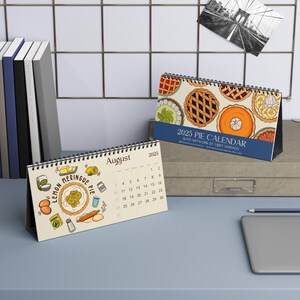 2025 Pie Desktop Calendar Ingredients Pies Baking Kitchen Office Home ...