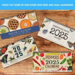2025 Pie Desktop Calendar Ingredients Pies Baking Kitchen Office Home ...