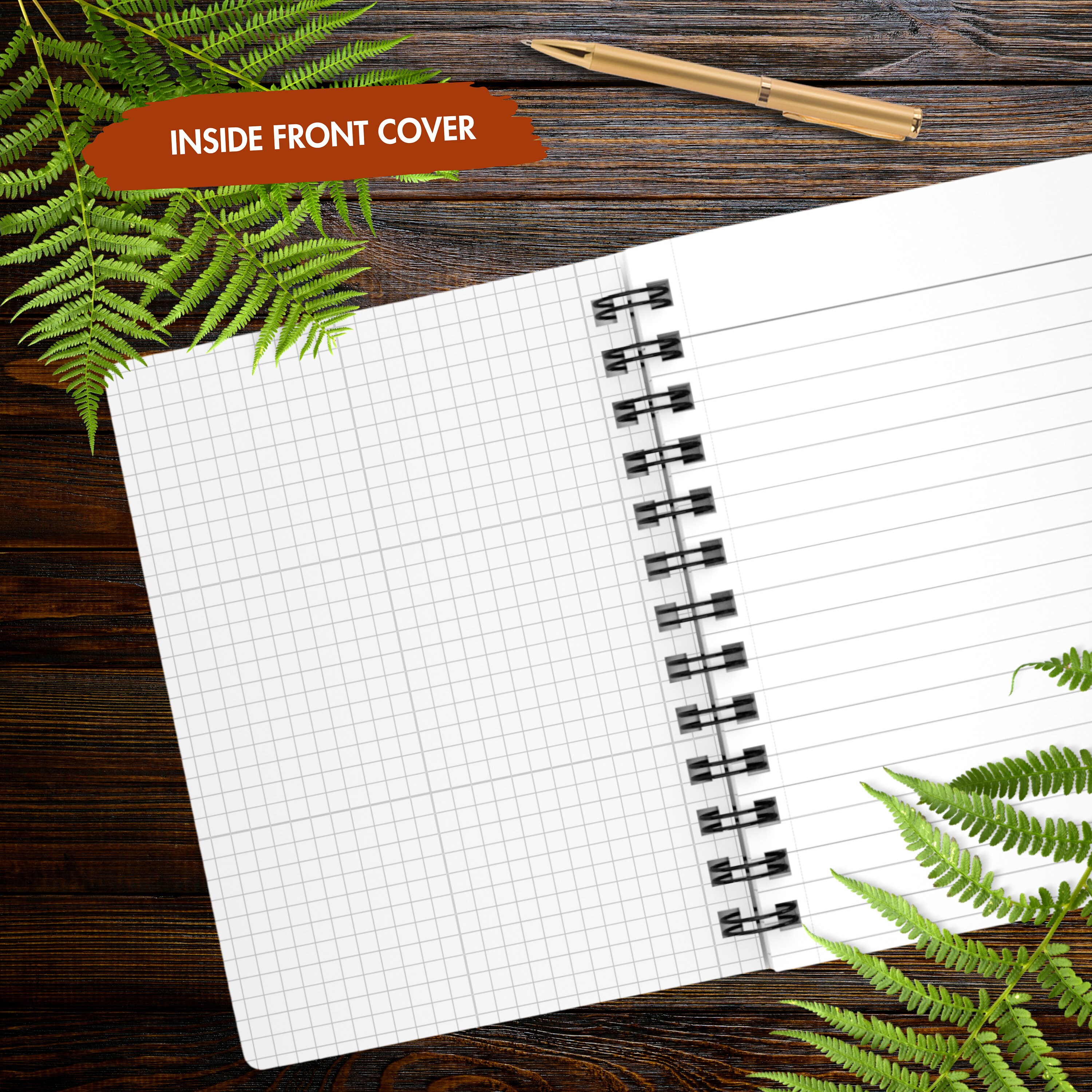 Math Spiral Bound Journal Mathematics Notebook Vintage Book Style ...