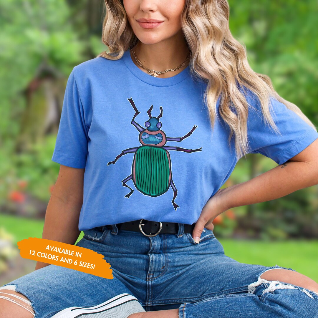 Fiery Searcher Beetle Shirt Insect Tee Bug Shirt Mom Girls Graphic Tee ...