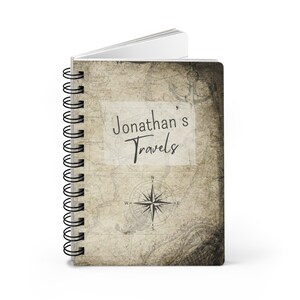 Personalized Travel Journal Custom Adventure Journal Gift for Traveler ...