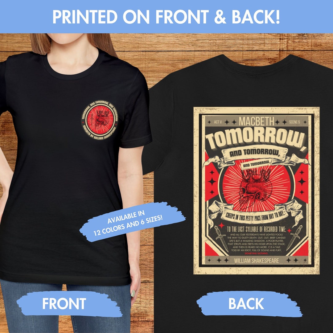 Macbeth Womens Tshirt Shakespeare Fun Literature Shirt English Major ...