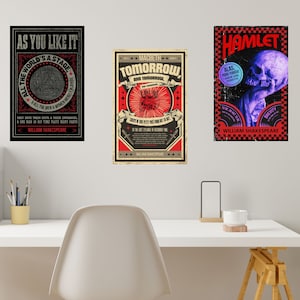 Macbeth Poster William Shakespeare English Literature Theater Drama ...