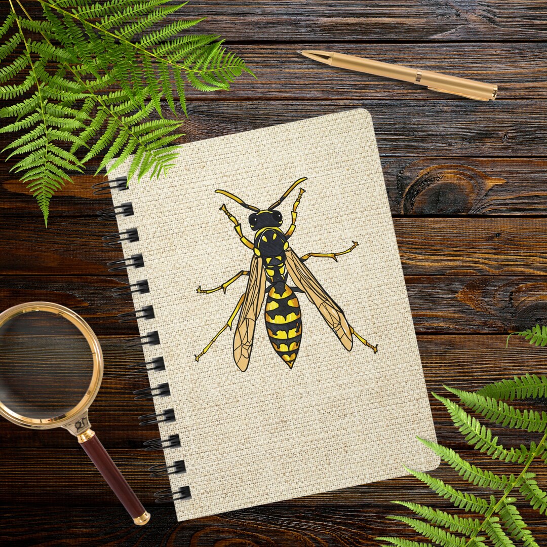 Yellow Jacket Spiral Bound Journal Insect Notebook Wasp Entomology ...