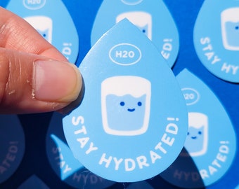 Stay Hydrated Sticker - Etsy