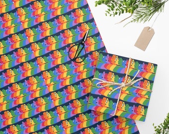 Rainbow Friends Wrapping Paper - Etsy