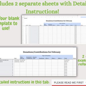Church Donations Monthly Sheet 200, Tithe, Google Sheet, Bookkeeping ...