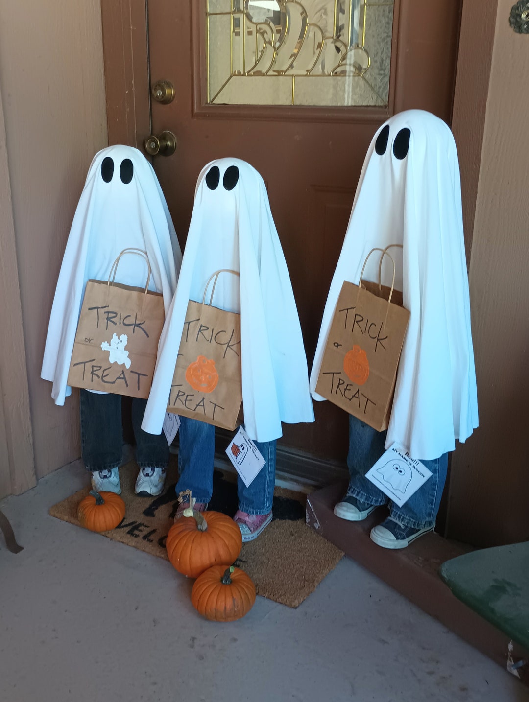 Little Boy Halloween Ghost Kids Free Standing Porch Decor - Etsy