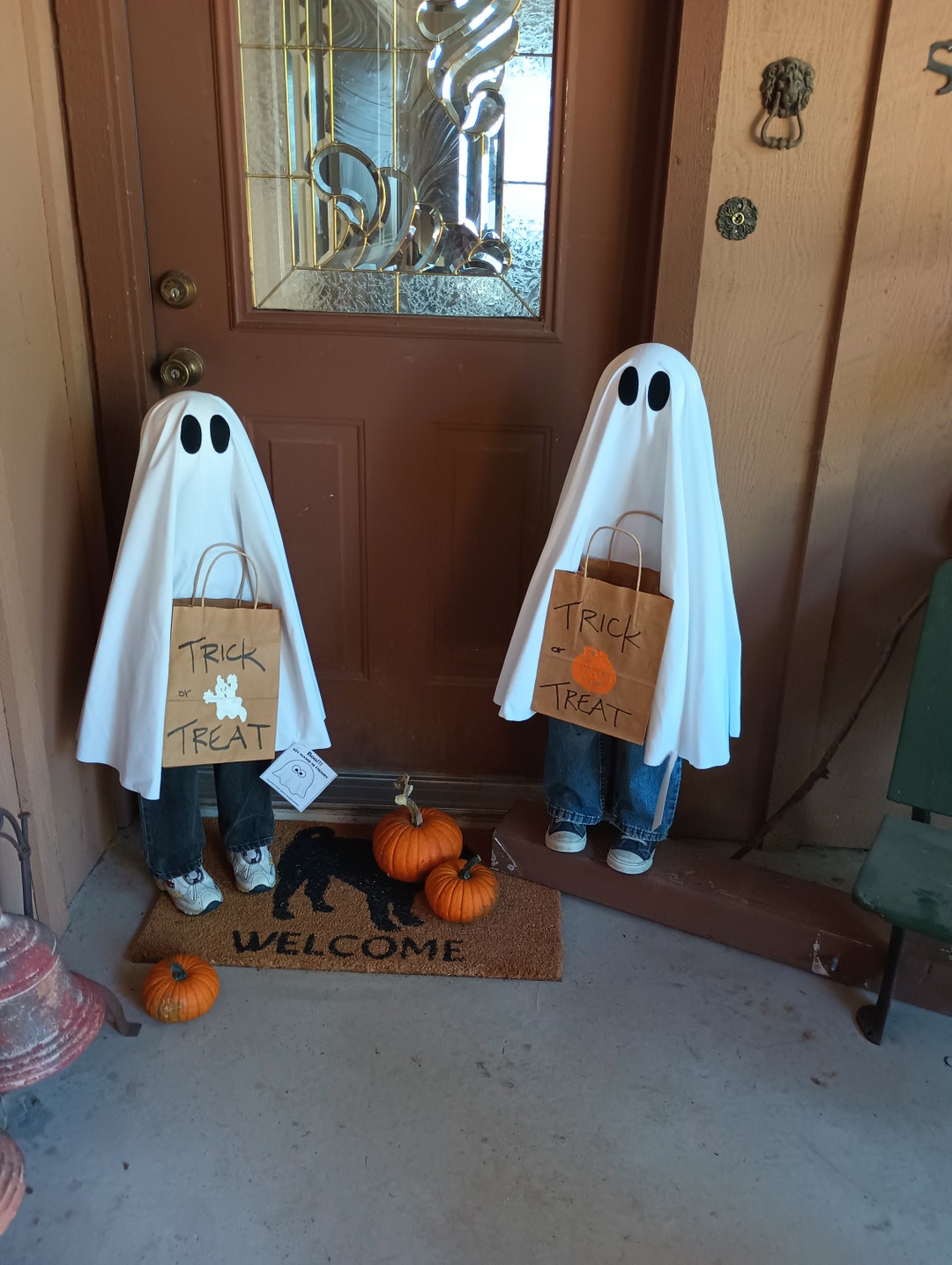 Little Boy Halloween Ghost Kids Free Standing Porch Decor - Etsy